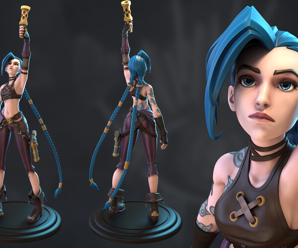 ArtStation - Jinx STL Ready for 3D Printing | Resources