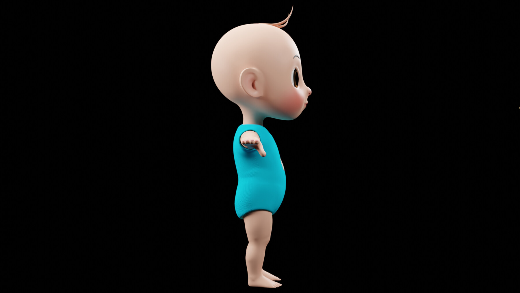 ArtStation - Cartoon Baby - FULLY RIGGED | Game Assets