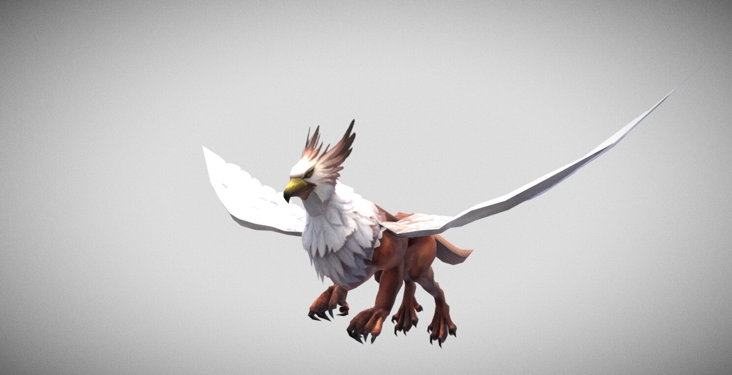 ArtStation - Dungeon Fantasy Monster - Gryphon | Game Assets