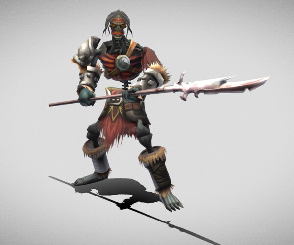 ArtStation - Dungeon Fantasy Monster - Skeleton Monk | Game Assets