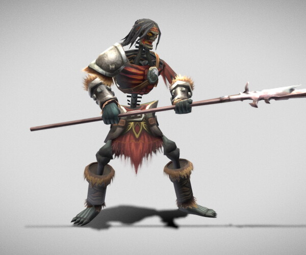 ArtStation - Dungeon Fantasy Monster - Skeleton Monk | Game Assets