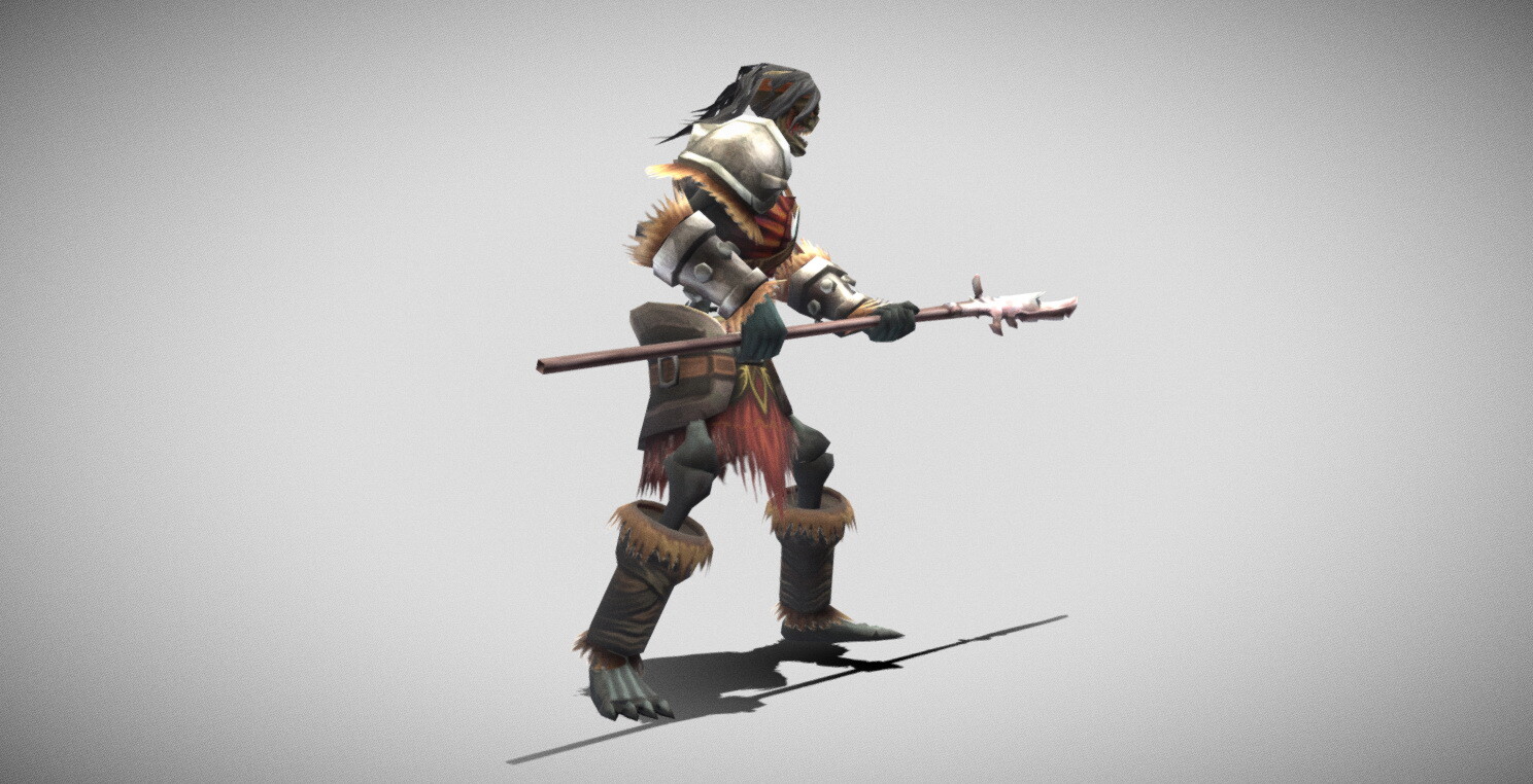 ArtStation - Dungeon Fantasy Monster - Skeleton Monk | Game Assets