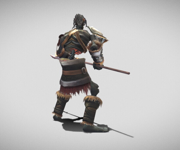 ArtStation - Dungeon Fantasy Monster - Skeleton Monk | Game Assets