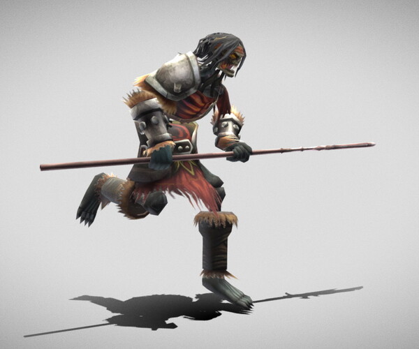 ArtStation - Dungeon Fantasy Monster - Skeleton Monk | Game Assets