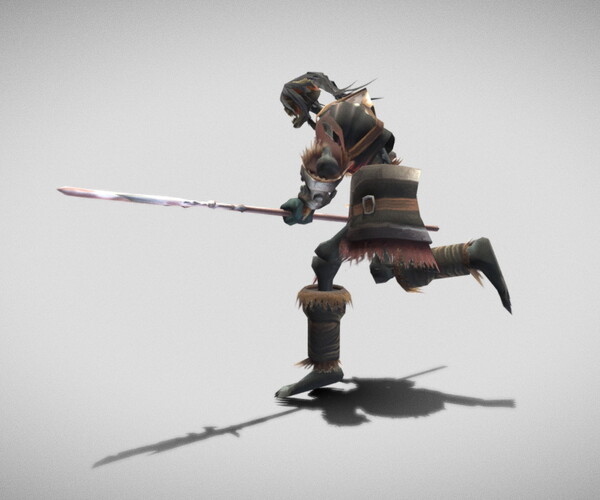 ArtStation - Dungeon Fantasy Monster - Skeleton Monk | Game Assets