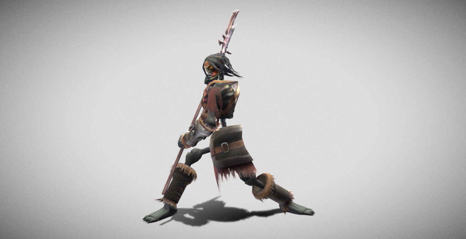 ArtStation - Dungeon Fantasy Monster - Skeleton Monk | Game Assets