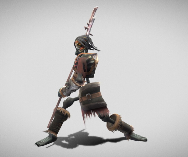 ArtStation - Dungeon Fantasy Monster - Skeleton Monk | Game Assets