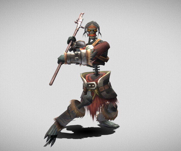 ArtStation - Dungeon Fantasy Monster - Skeleton Monk | Game Assets