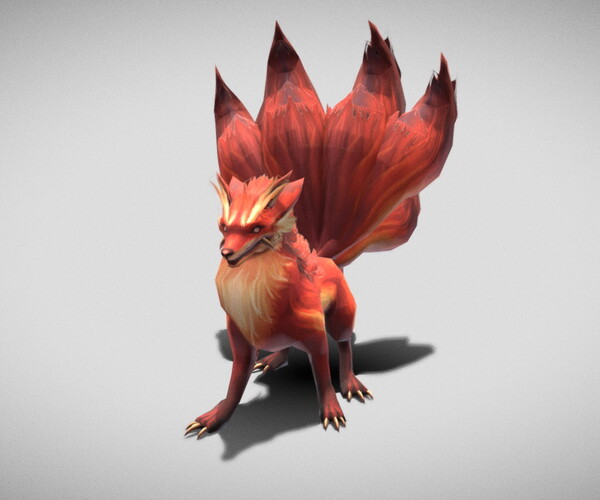 ArtStation - Dungeon Fantasy Monster - Mysterious Fox | Game Assets