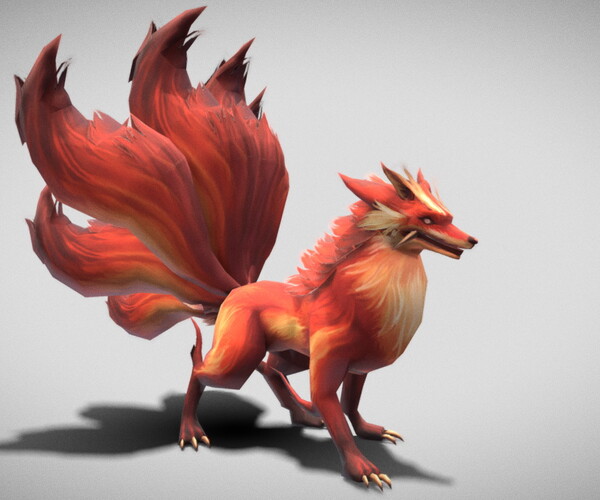 ArtStation - Dungeon Fantasy Monster - Mysterious Fox | Game Assets
