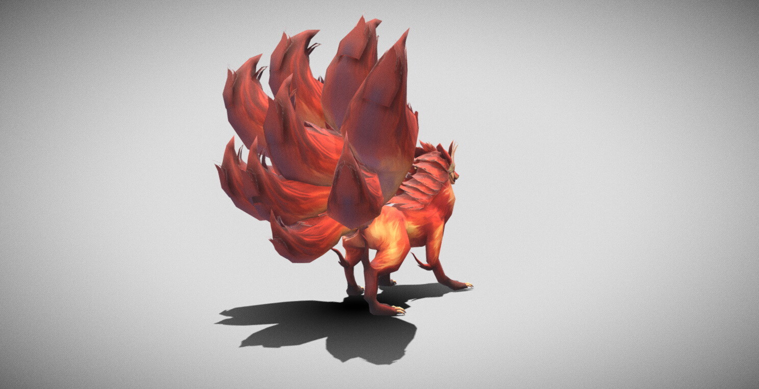 ArtStation - Dungeon Fantasy Monster - Mysterious Fox | Game Assets