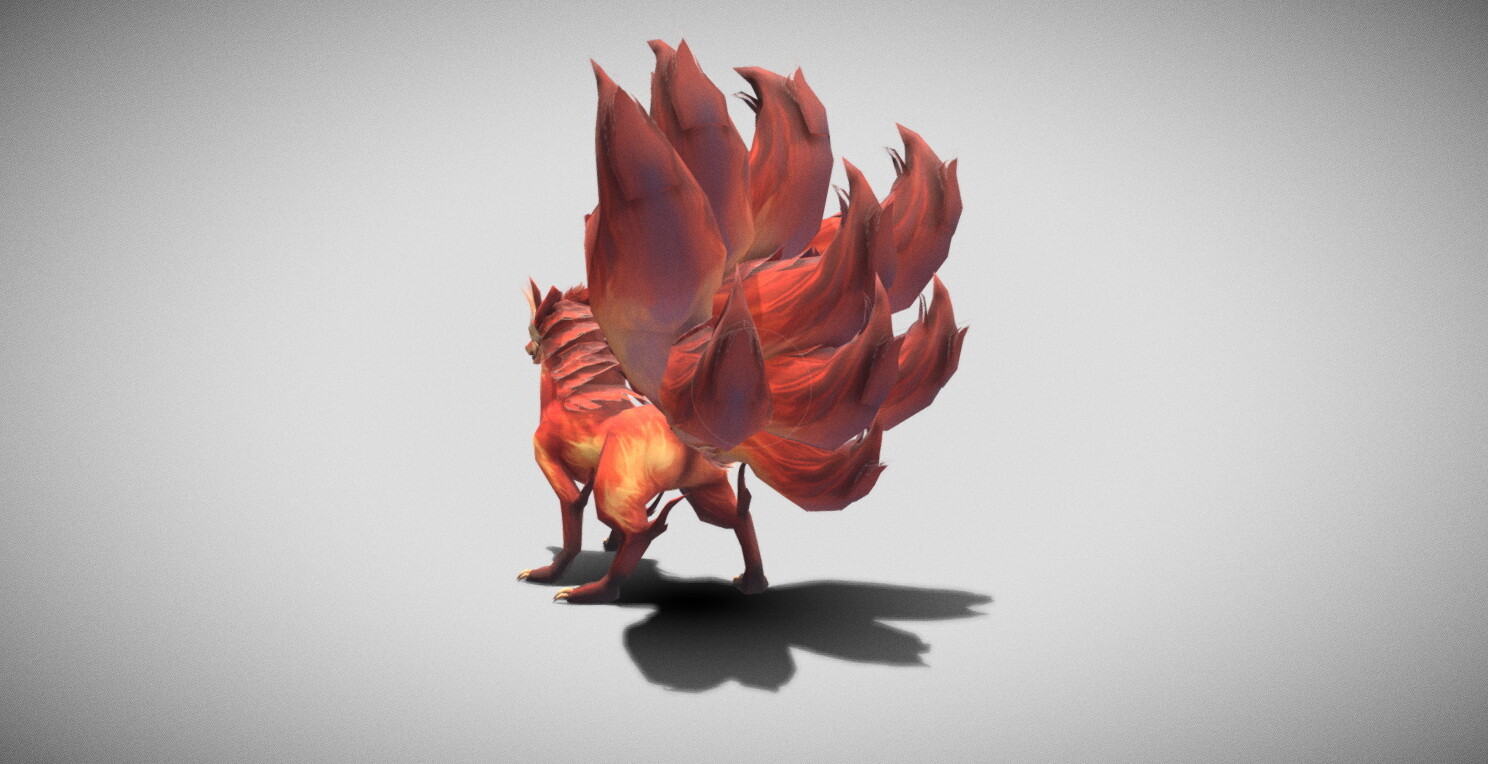 ArtStation - Dungeon Fantasy Monster - Mysterious Fox | Game Assets