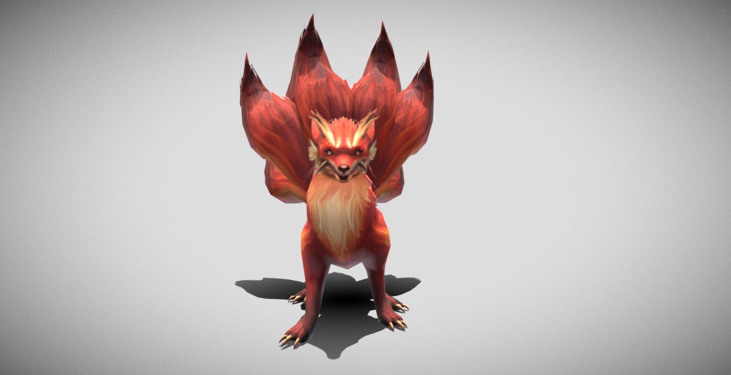 ArtStation - Dungeon Fantasy Monster - Mysterious Fox | Game Assets