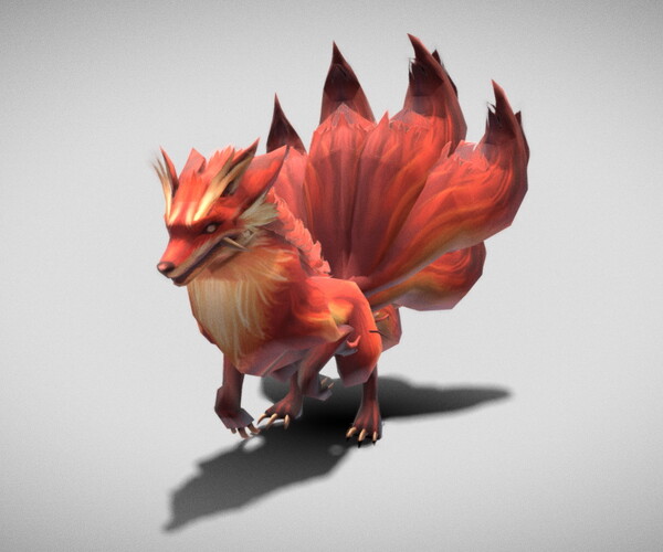 ArtStation - Dungeon Fantasy Monster - Mysterious Fox | Game Assets