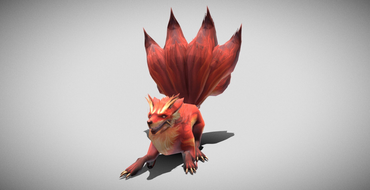 ArtStation - Dungeon Fantasy Monster - Mysterious Fox | Game Assets