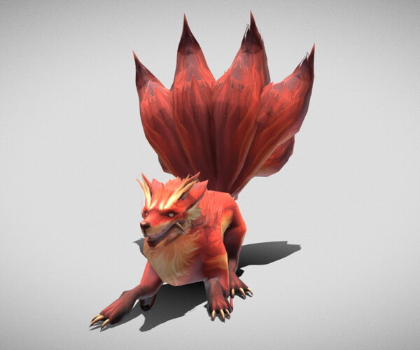 ArtStation - Dungeon Fantasy Monster - Mysterious Fox | Game Assets