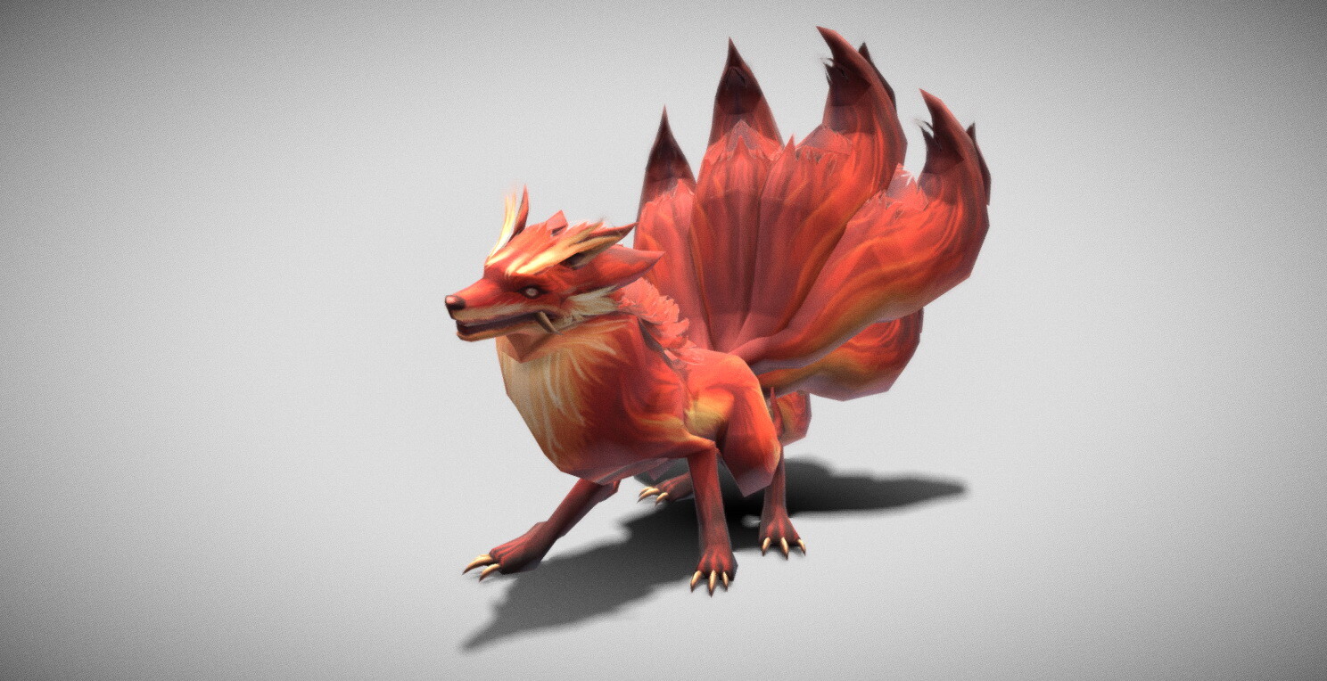 ArtStation - Dungeon Fantasy Monster - Mysterious Fox | Game Assets