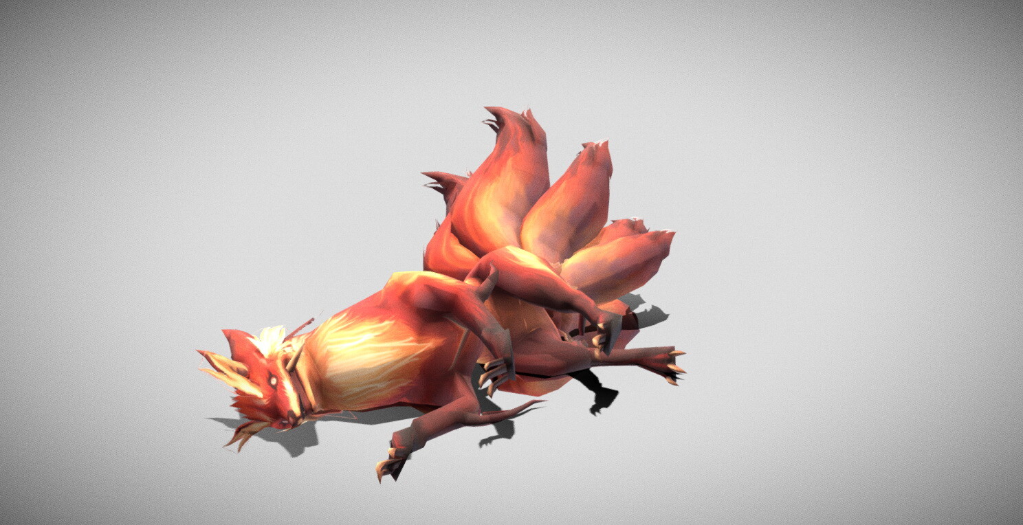 ArtStation - Dungeon Fantasy Monster - Mysterious Fox | Game Assets