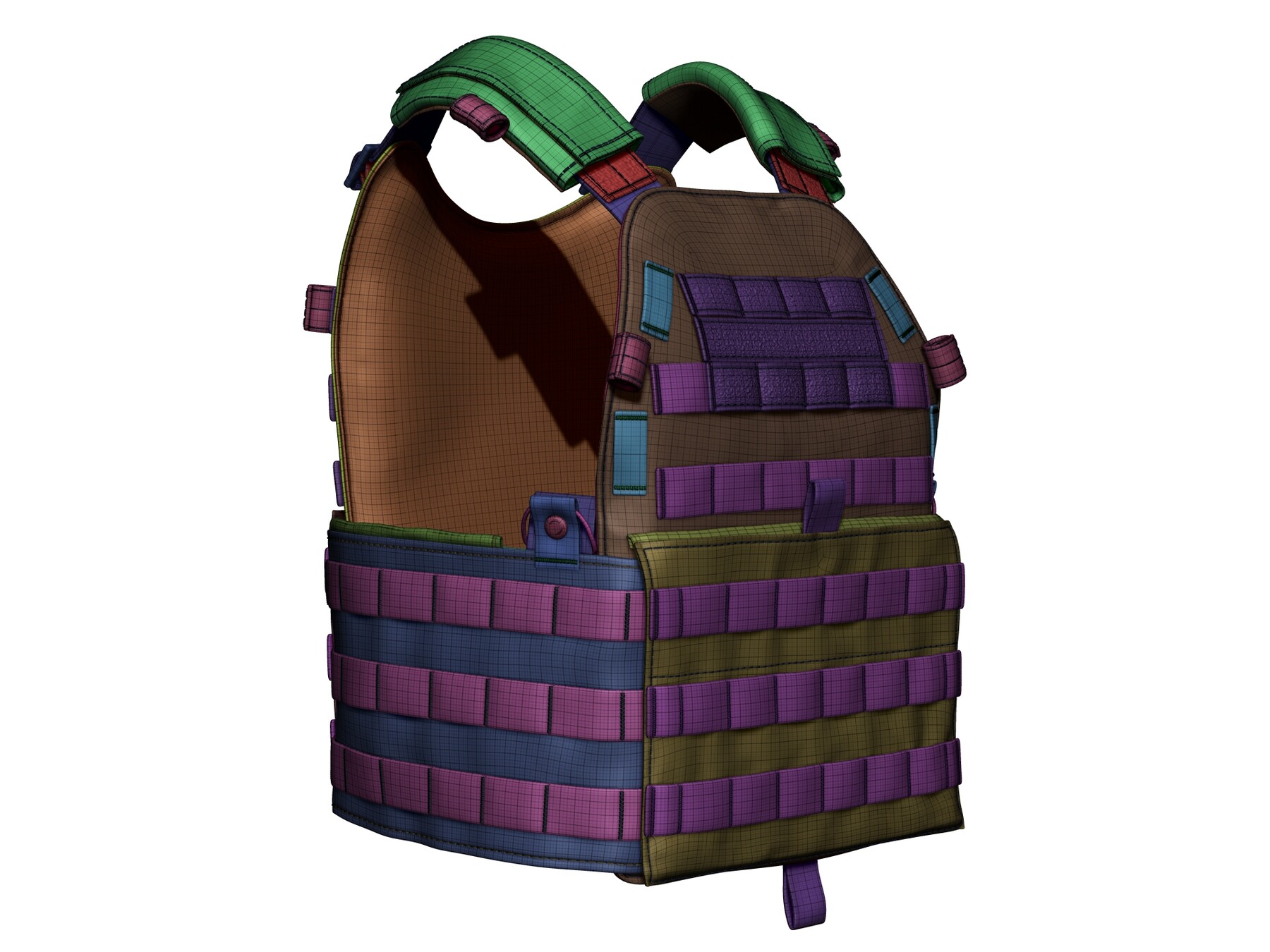 ArtStation - Military Bulletproof Plate Carrier Vest LBT 6094 High Poly ...