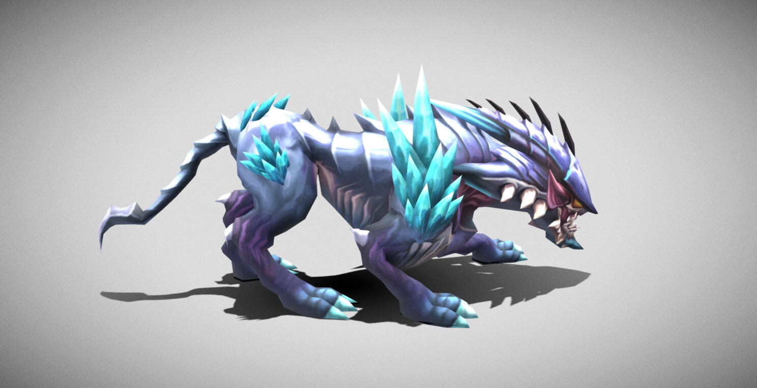 ArtStation - Dungeon Fantasy Monster - Armor Wolf | Game Assets