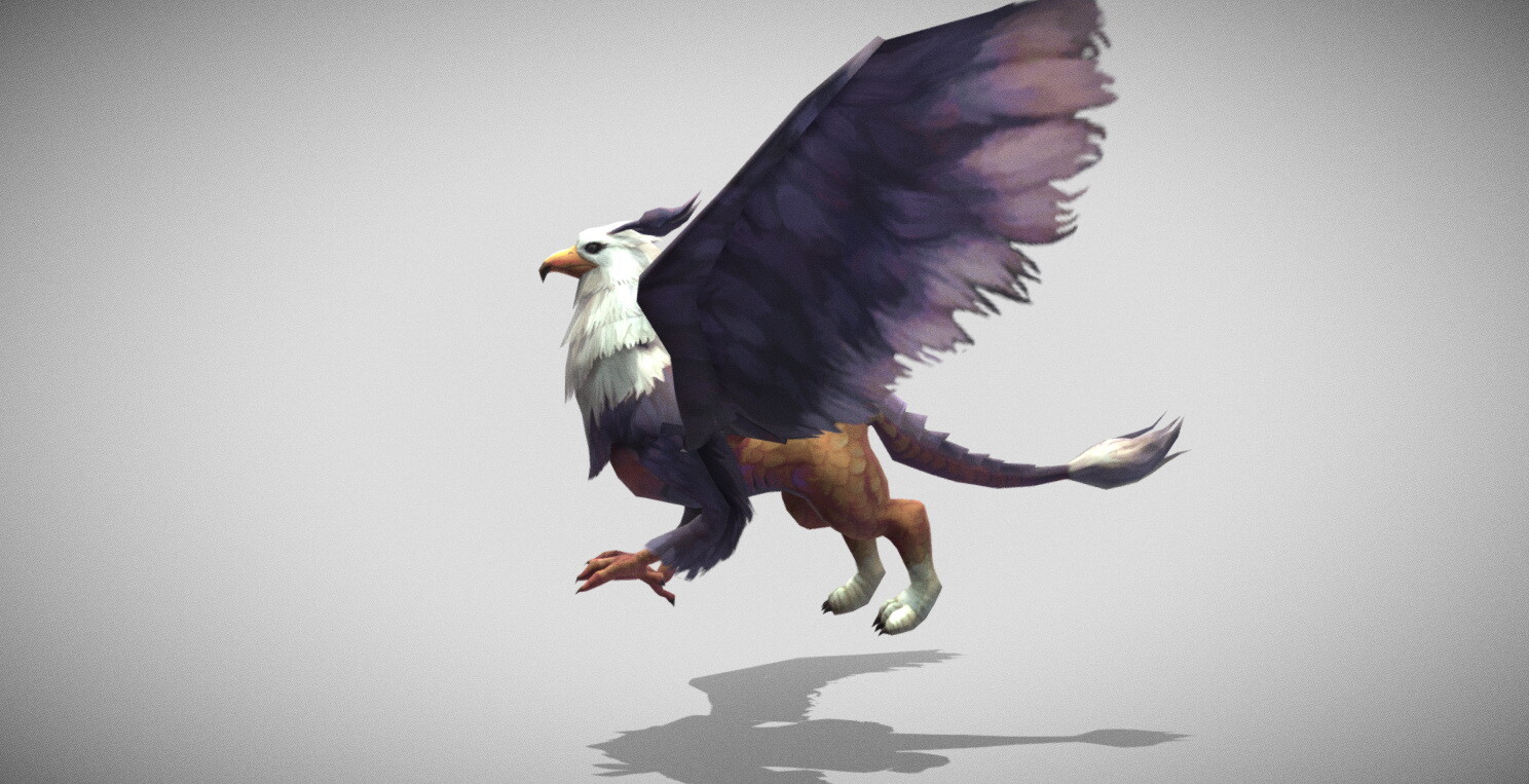 ArtStation - Dungeon Fantasy Monster - Eagle Warrior | Game Assets