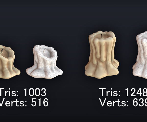 ArtStation - Stylized Candles | Game Assets