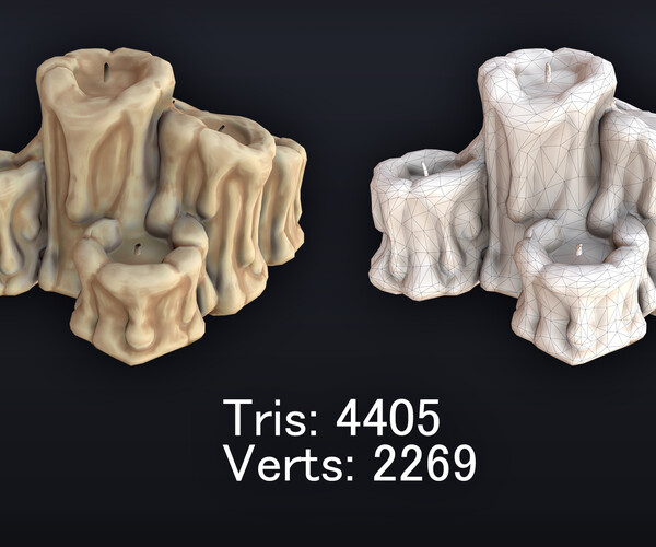 ArtStation - Stylized Candles | Game Assets