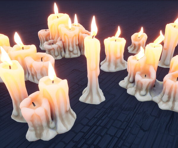 ArtStation - Stylized Candles | Game Assets