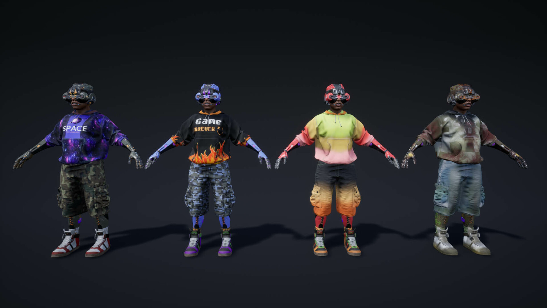 ArtStation - Sci-Fi Characters Pack Vol.2 | Game Assets