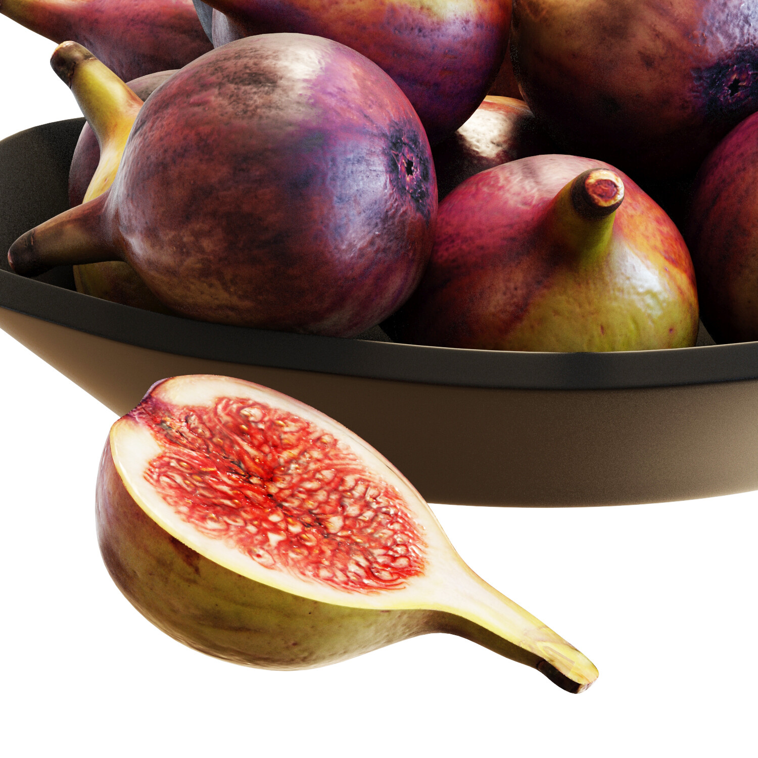 ArtStation - 3D Model / Food Set 22 / Bowl of Figs | Resources