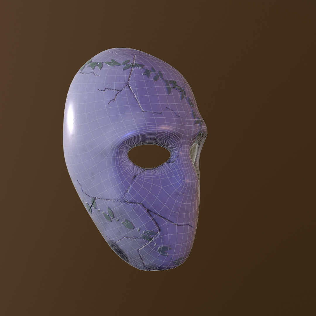 ArtStation - Stranger`s Mask- Game Ready Low-poly 3D model | Resources