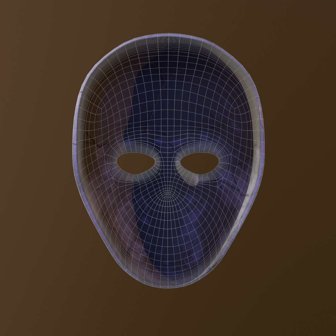 ArtStation - Stranger`s Mask- Game Ready Low-poly 3D model | Resources