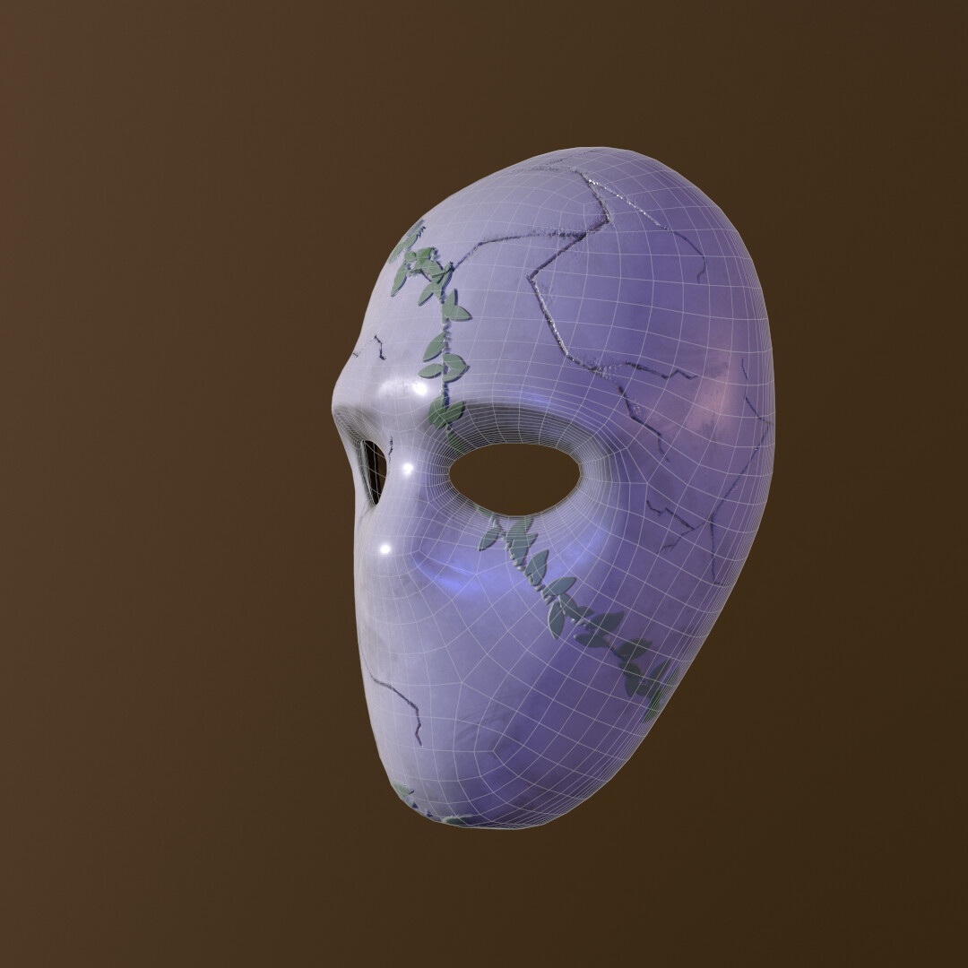 ArtStation - Stranger`s Mask- Game Ready Low-poly 3D model | Resources