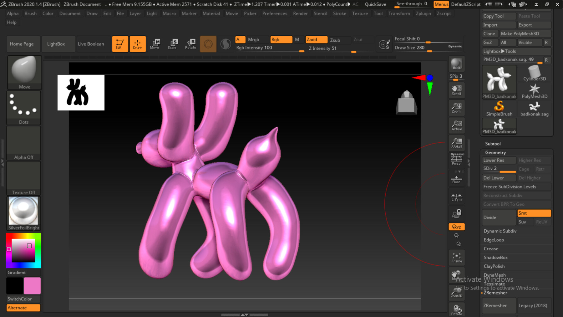 ArtStation - Free Ballon Dog | Resources