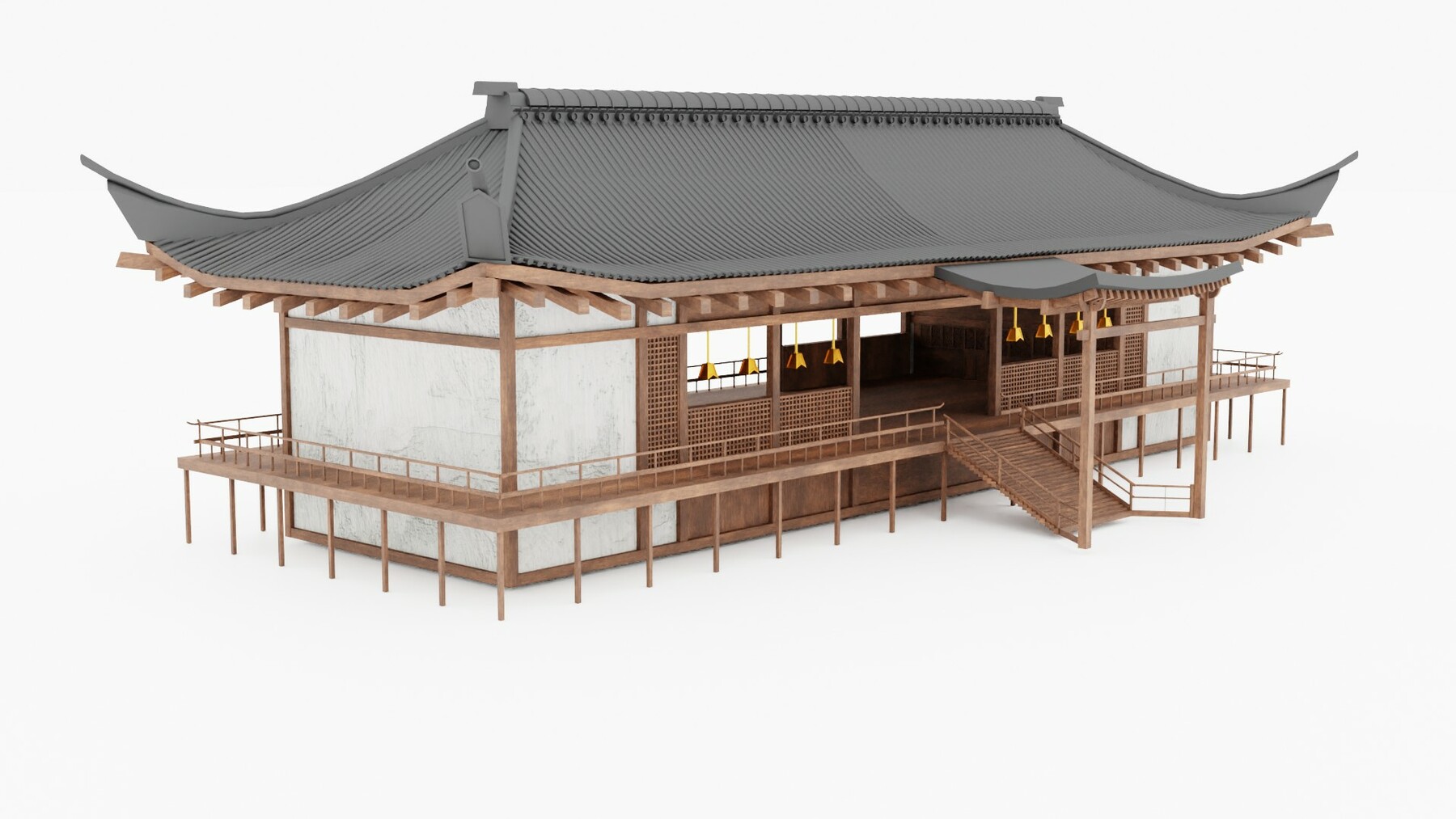 ArtStation - JAPAN TRADITIONAL BUILDING Low-poly | Game Assets
