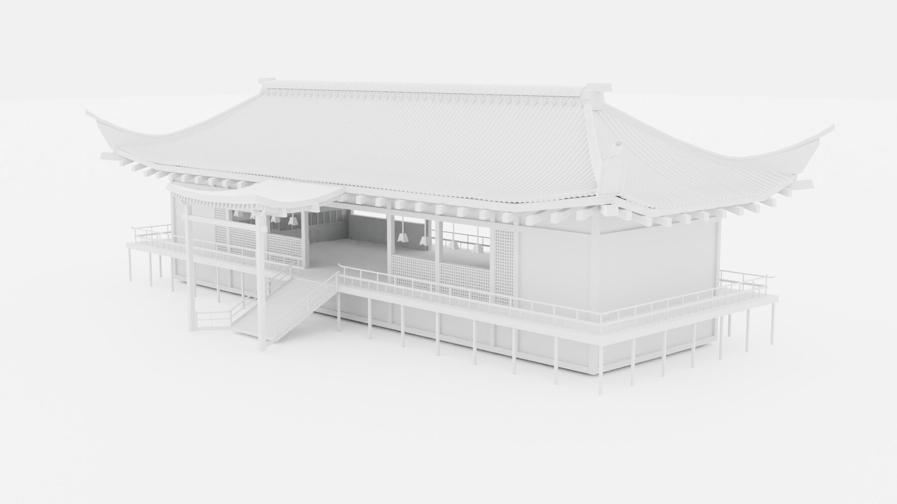 ArtStation - JAPAN TRADITIONAL BUILDING Low-poly | Game Assets