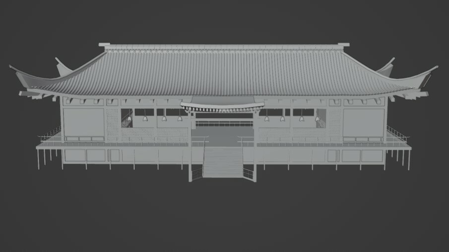 ArtStation - JAPAN TRADITIONAL BUILDING Low-poly | Game Assets
