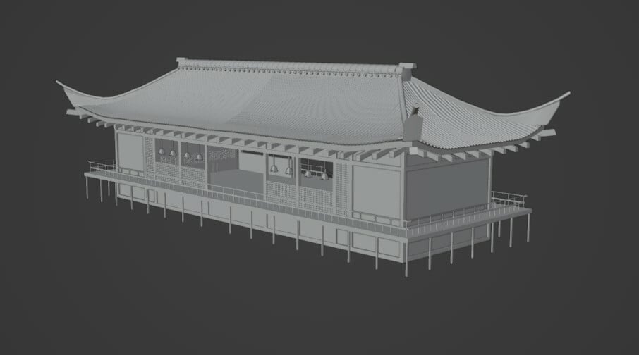 ArtStation - JAPAN TRADITIONAL BUILDING Low-poly | Game Assets