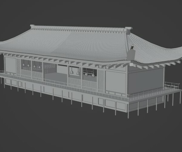 ArtStation - JAPAN TRADITIONAL BUILDING Low-poly | Game Assets