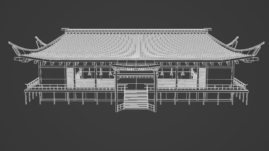 ArtStation - JAPAN TRADITIONAL BUILDING Low-poly | Game Assets