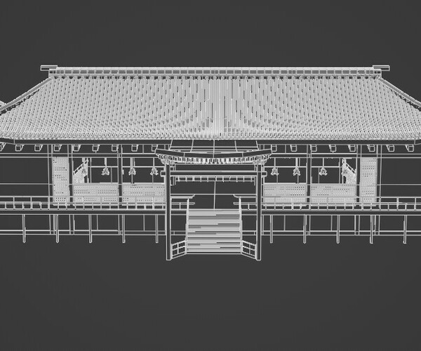 ArtStation - JAPAN TRADITIONAL BUILDING Low-poly | Game Assets