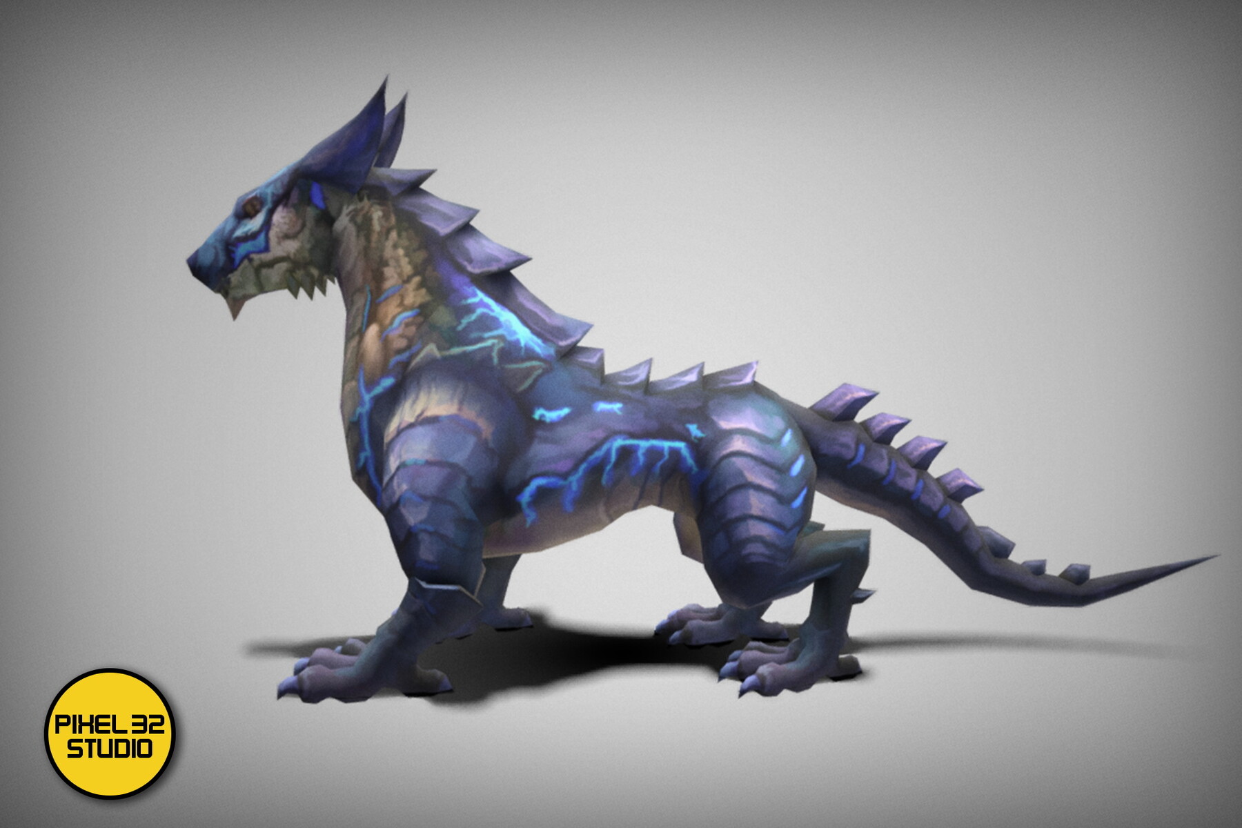 ArtStation - Dungeon Fantasy Monster - Hell wolf 2 | Game Assets