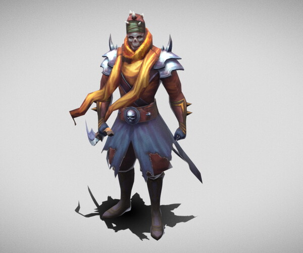 ArtStation - Dungeon Fantasy Monster - Desert Skeleton Assassin | Game ...