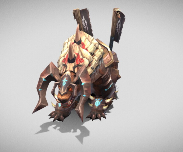 ArtStation - Dungeon Fantasy Monster - Armor Bull | Game Assets