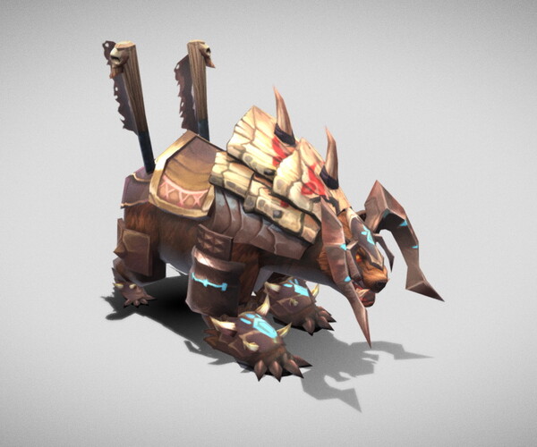 ArtStation - Dungeon Fantasy Monster - Armor Bull | Game Assets
