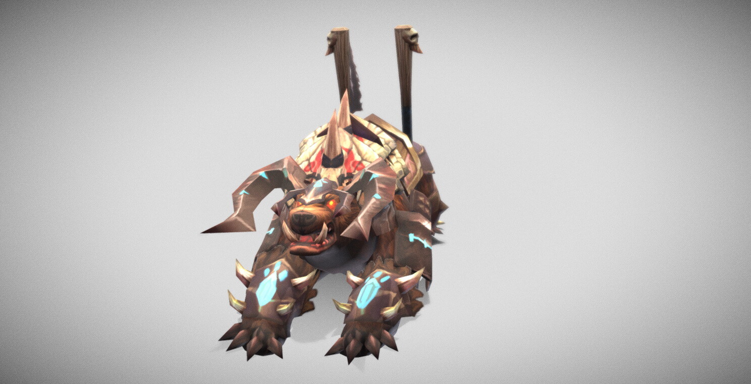 ArtStation - Dungeon Fantasy Monster - Armor Bull | Game Assets