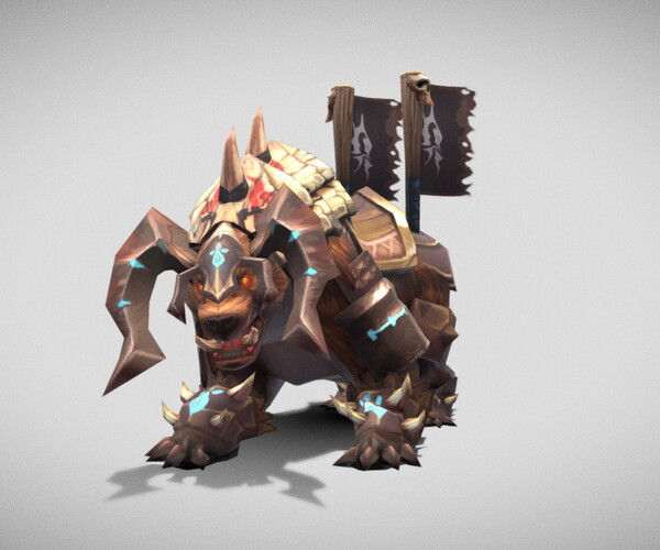 ArtStation - Dungeon Fantasy Monster - Armor Bull | Game Assets