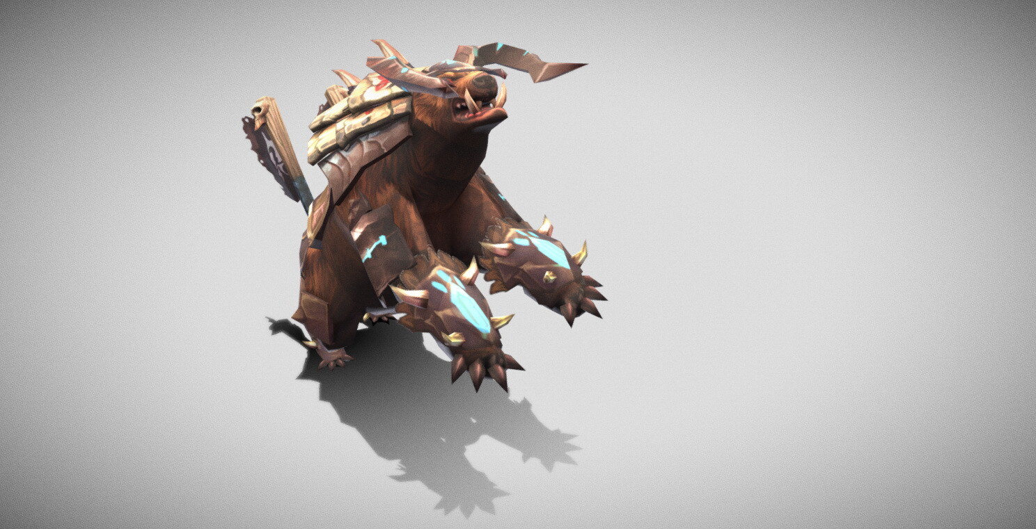 ArtStation - Dungeon Fantasy Monster - Armor Bull | Game Assets