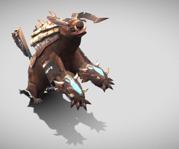ArtStation - Dungeon Fantasy Monster - Armor Bull | Game Assets