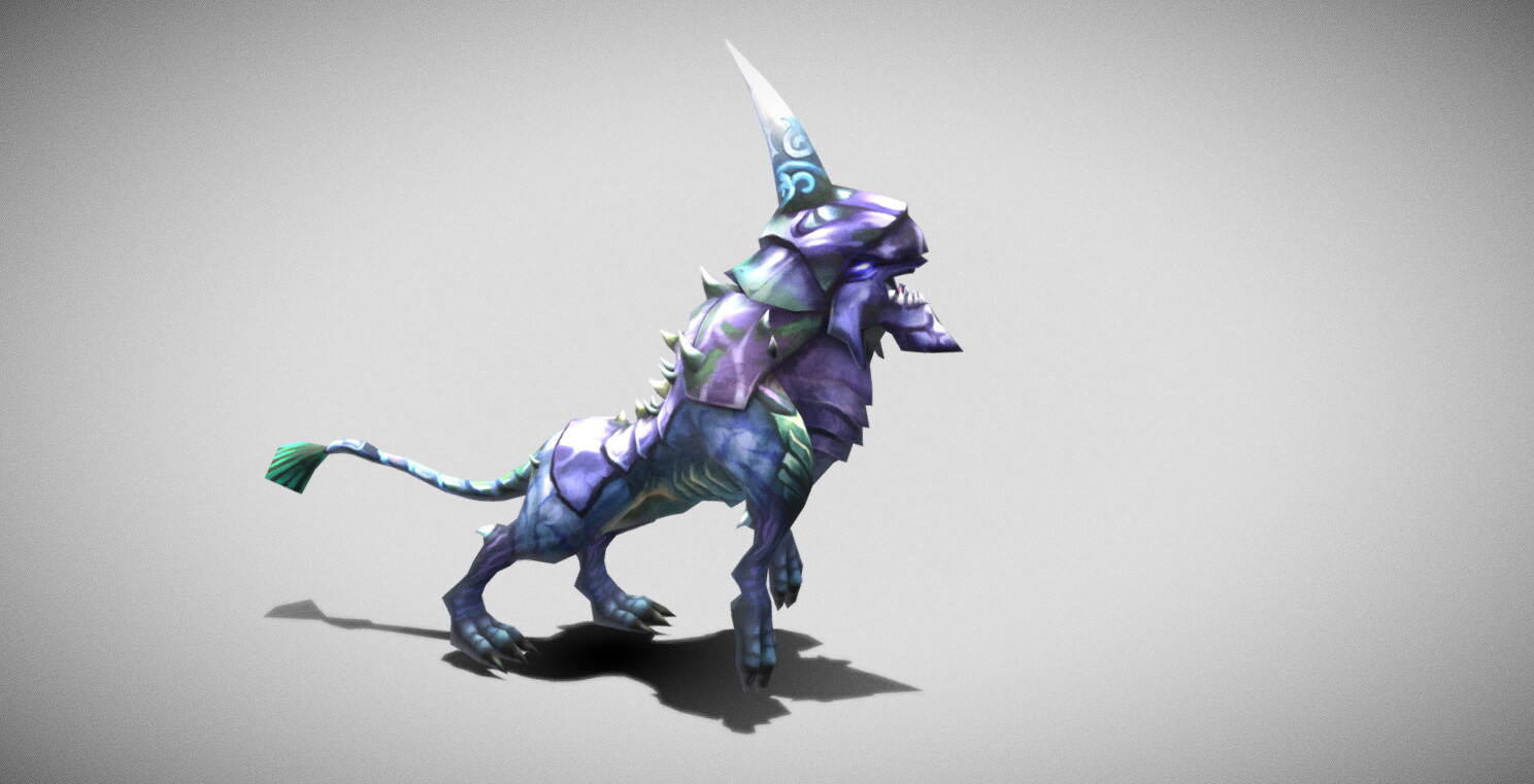 ArtStation - Dungeon Fantasy Monster - Armor Leopard | Game Assets